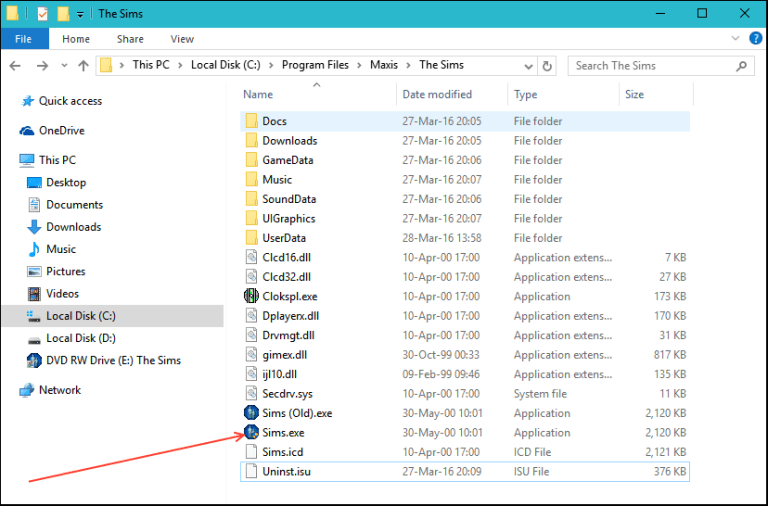 The Sims 1 in Windows 11 – Bogwarrior.com
